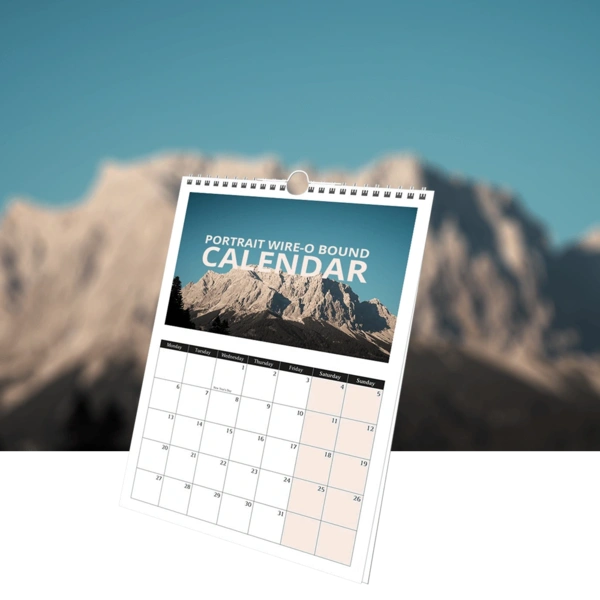 A4 Portrait Wall Hanging Calendar | Temple Printing (Nottingham) Limited